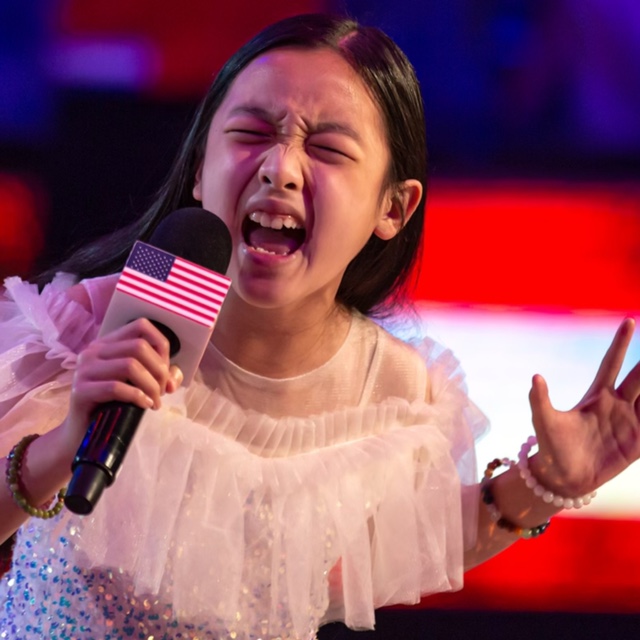 National Anthem – LA Clippers – Malea Emma Tjandrawidjaja